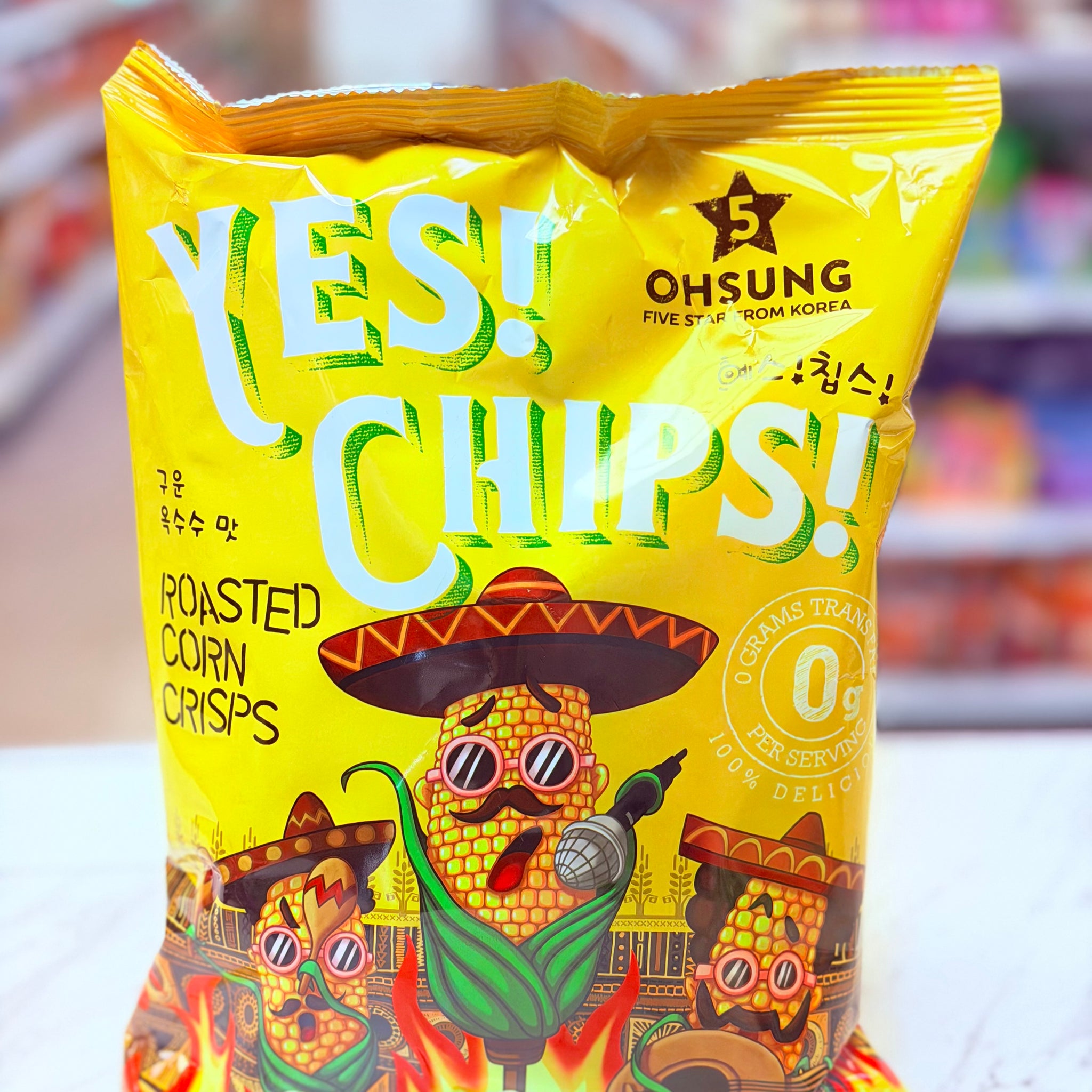 Ohsung – Yes! Chips Roasted Corn Crisps 145g – Panda Foods