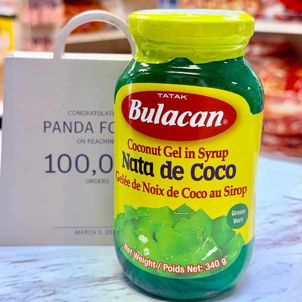 Bulacan Green Nata de Coco Coconut Gel in Syrup (340g) – Panda Foods