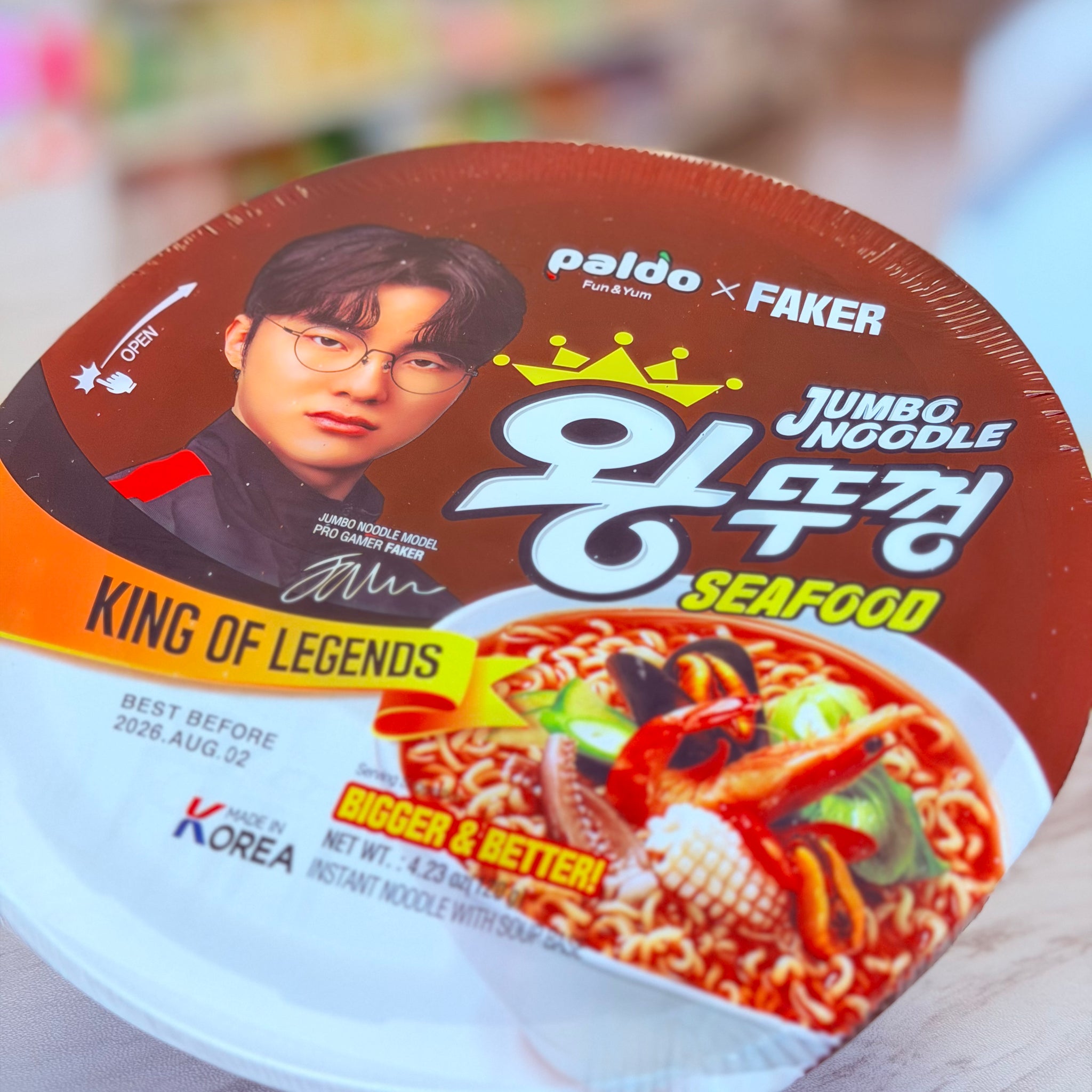 Paldo Jumbo Noodle Seafood (Faker Edition) 123g – Panda Foods