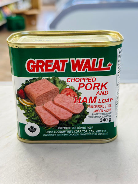 Great Wall — Chopped Pork & Ham Loaf 午餐肉罐头 — 340g – Panda Foods